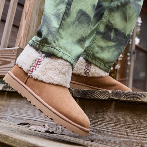 UGG | Shoes | Ugg Womens Ultra Mini Braid Chestnuts Boots Size 9 | Poshmark